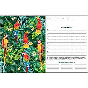 WWF Giraffes Monthly Planner 2021, 7.5" x 9.75" Spiral Bound