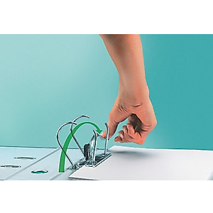 Leitz 2-Ring 3-Inch Premium Linen Textured A5 Sized European Binder, Black (1075)