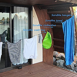 Scrubba Drying Combo - Portable, Compact Clothes Drying Kit for Travel, Camping, Hiking