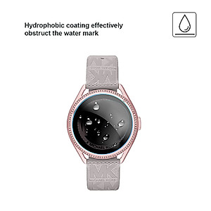 MIHENCE Compatible for Michael Kors MKGO Gen 5E 43mm Screen Protector, 9H Anti-Scratch Premium Real Tempered Glass Screen Protector for Michael Kors Women's MKGO Gen 5E 43mm Smartwatch (3PCS)