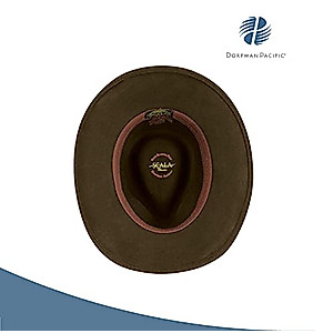 Indiana Jones Men's Wool Felt Fedora, Brown, Large