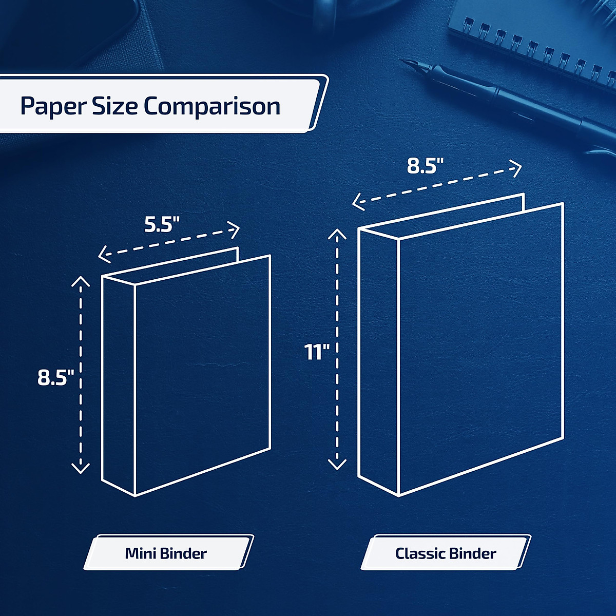 Davis Group QuickFit Junior Binder, Premium Small Clear-View 3-Ring Binder for School, Office, or Home, Made in Canada, 5.5" x 8.5", White