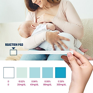 25Pcs Breastmilk Alcohol Test Strips, Milk Alcohols Detection Strip, Fast Accurate Detection Milk Alcohol Dip Test