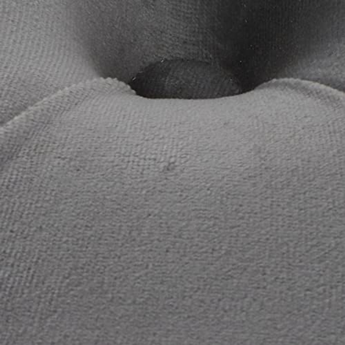 Deco 79 Metal Bench with Velvet Seat, 24" x 17" x 19", Gray