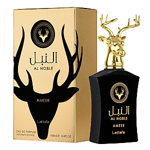 Lattafa Al Noble Ameer Eau De Parfum Spray for Unisex, 3.4 Ounce