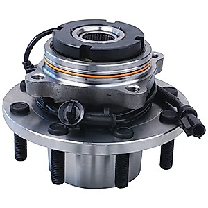 Detroit Axle - 4WD Front Wheel Bearing Hub for 99-04 Ford F-250 F-350 F-450 F-550 Super Duty, Replacement 1999 2000 2001 2002 2003 2004 Ford Wheel Bearing and Hub Assembly [DRW; 4-Wheel ABS]