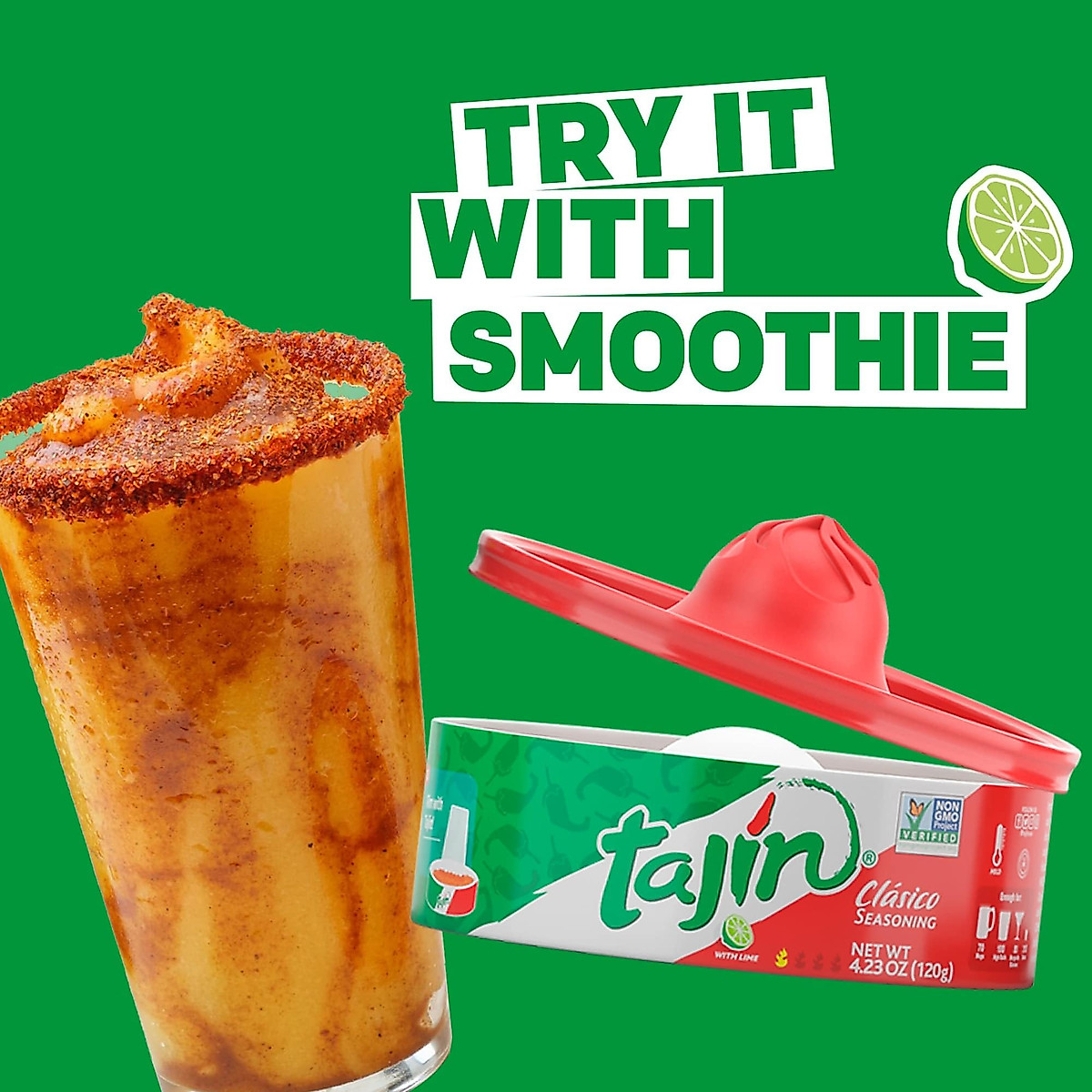 Tajín Clásico Chile Lime Seasoning Rimmer 4.23 oz