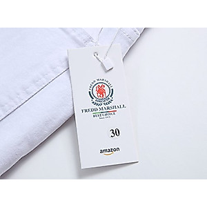 FREDD MARSHALL Men's White Skinny Slim Fit Ripped Distressed Destroyed Stretch Jeans Pants,White,42