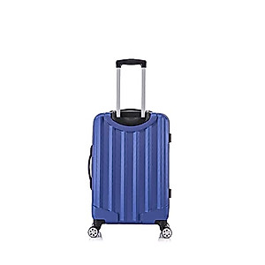 Rockland Santa Monica Hardside Spinner Wheel Luggage, Blue, 19", 24", 28"