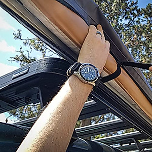 ARB 4x4 Accessories 814409 Rooftop Retractable Awning with Led Light Strip Included 2000x2500mm 6.5x8.2 Feet, Ideal for Camping, Outdoor Trips, Travel, Teardrop, RV, Camper, 4x4 and SUV