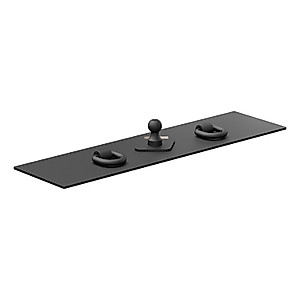 CURT 65500 Over-Bed Flat Plate Gooseneck Hitch, 30,000 lbs, 2-5/16-Inch Ball , Black