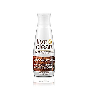 Live Clean Conditioner, Moisturizing Coconut Milk, 12 Oz