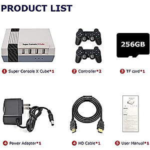 Retro Game Console Built in 117,000+ Classic Game,Super Console X Cube Mini Video Game Console Support 4K TV,Emulator Console Compatible with Most Emulators,Up to 4 Players,LAN/WiFi,Best Gifts