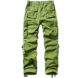 nobrand TRGPSG Women's Casual Ripstop Military Work Trousers, Multi-Pocket Outdoor Army Combat Cargo Pants 3209 ArmyGreen