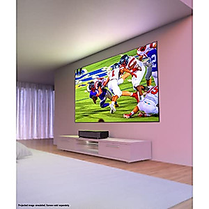 2022 New Upgrade Epson EpiqVision Ultra LS800 Ultra Short Throw 3-Chip 3LCD Smart Streaming Laser Projector, 4,000 Lumens, 4K PRO-UHD, HDR, 150", Android TV, 2.1ch Yamaha Built-in Speakers - Black