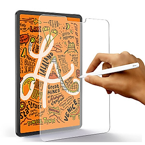amFilm PAPERed Glass Screen Protector compatible with iPad Pro 11 (2021), iPad Pro 11 (2019), iPad Air 4 (2020), 9H Paper-Matte Finish, Face ID, Apple Pencil 2nd Compatible, Tempered Glass, 1 Pack