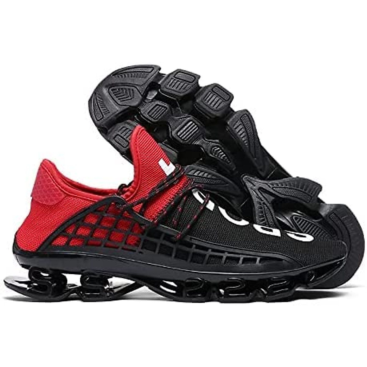 FUSHITON Womens Walking Running Shoes Athletic Tennis Non Slip Blade Type Casual Sports Fashion Sneakers Red