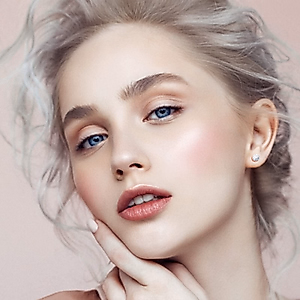 Silver Plated Oval Inside Out Crystal Hoop Earrings For Women Patriotic Earrings Fashion Jewelry