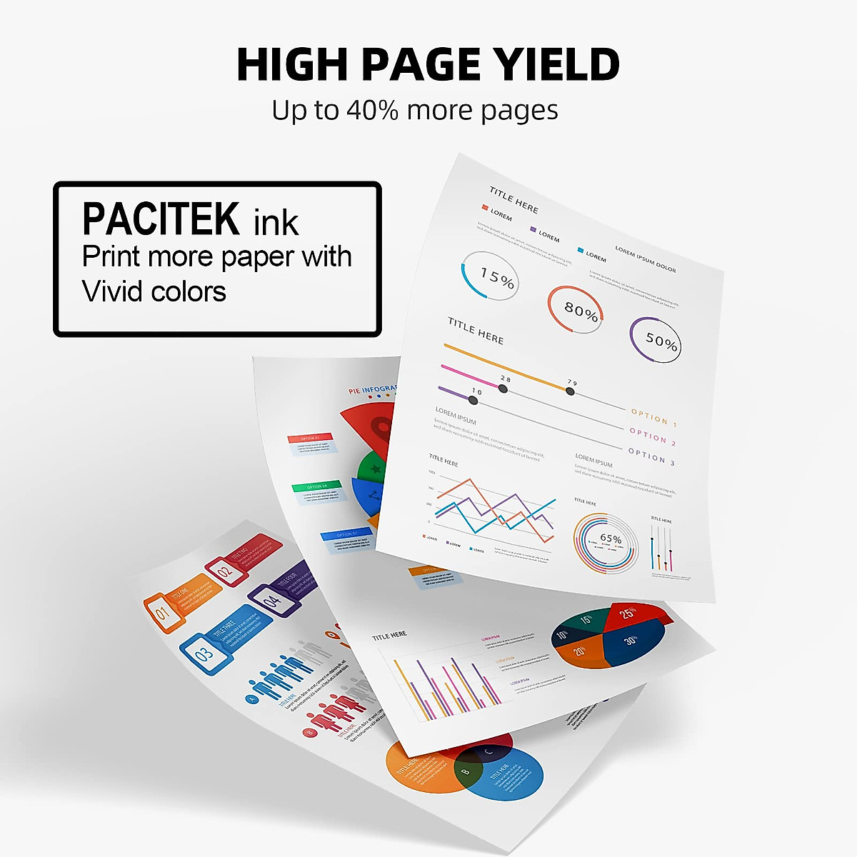 PACITEK Compatible Refill Ink Bottle Replacement for 522 T522 T522120 Use with EcoTank ET-2720 ET-2710 ET-4700 Printer (2Black, 1Cyan, 1Magenta, 1Yellow)