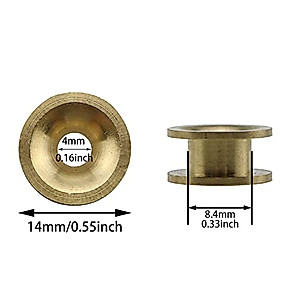 MEETOOT Grass Trimmer Head Eyelet 6PCS Grass Trimmer Head Eyelets Sleeve Strimmer Cutter Universal Mower Accessories Protect Rope in Operation for Garden or Agricultural Uses