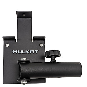 HulkFit T Bar Row Platform Attachment Accessory 360 Degree Swivel Action for Sport, Pro, and Elite Power Cage Squat Rack, Black