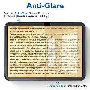 Mothca Matte Glass Screen Protector for iPad 10th Generation (2022, 10.9-inch) Anti-Glare & Anti-Fingerprint HD Tempered Glass Shield Film with Alignment Frame, No Dazzling, Smooth as Silk