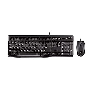 Logitech MK120 Wired USB Keyboard Mouse Desktop Combo
