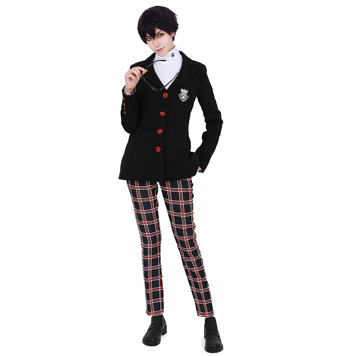 miccostumes Men's Costume Academy School Student Cosplay Winter Uniform Fullset(Men L)