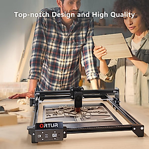 10W Output Laser Engraver, Ortur Laser Master 2 S2 LU2-10A 72W Efficient Laser Engraving Machine Fit, High Precision Laser Cutter, 0.05 x 0.1mm Compressed Spot Laser Engraver for Wood and Metal