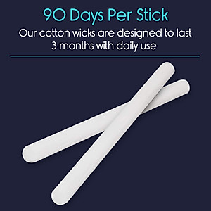 Vive Mini Humidifier Filter Replacements (8 Pack) - 90 Days Per Stick - For Travel, Car, Baby Bedroom, Office - Portable Clean Personal Cooling Air - Cotton Fiber Wicks