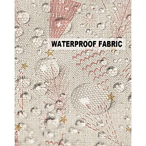 Edwiinsa Outdoor Pillow Covers Waterproof, Minimalist Christmas All Weather Cushion Case Set of 2, Cartoon Blush Pink Xmas Pine Tree Lumbar Pillowcase for Sofa Couch Bed Decor Patio Furniture 20"x12"