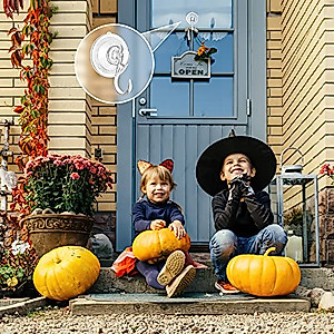 VIS'V 2 Pcs Large Suction Cup Hooks and 10 Pcs Large Suction Cup with Metal Hooks