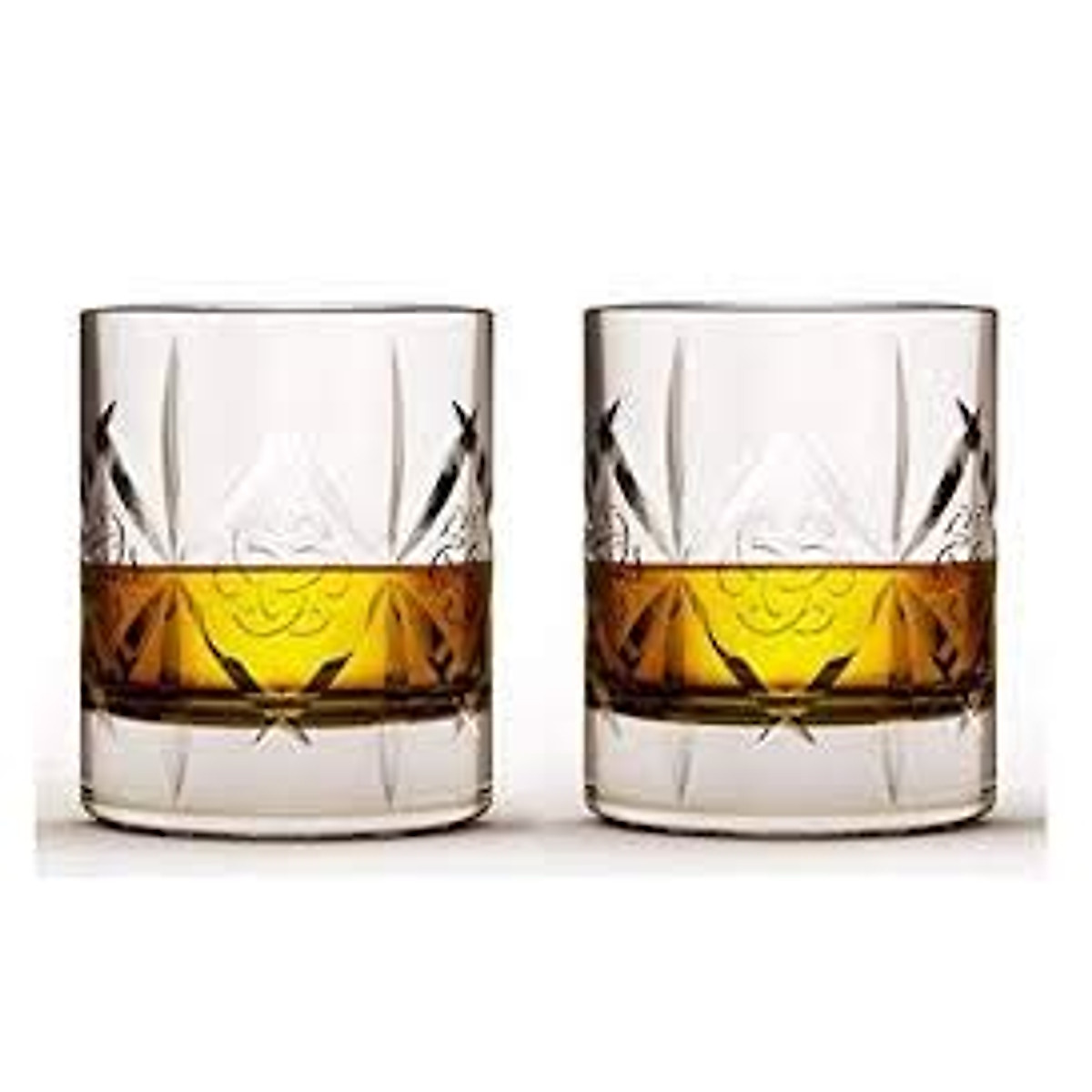 Dewar's Double Old Fashioned Heavy Base Rocks Glass - Set of 2