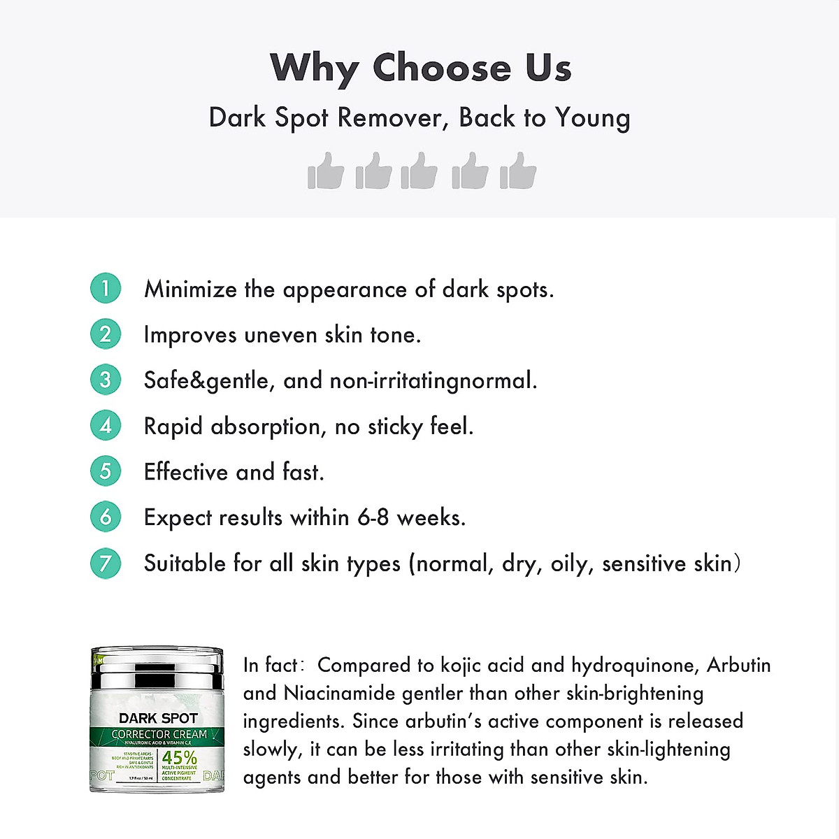 ASHUDAN Dark Spot Remover for Face, Dark Spot Corrector Cream, Sun Spot, Melasma, Freckle, Age spot Removal for Women and Men | Improves Hyperpigmentation - 1.7 Fl Oz