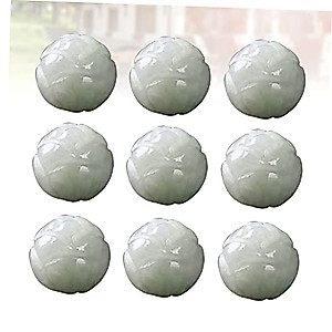 SEWACC 10pcs Beads for Jewelry Beads in Bulk Circle Beads Gemstone Loose Beads Acrylic Round Loose Beads Beads for Bracelets Crafting Supplies Suite Set Craft DIY Beads Loose Beads Colored Beads