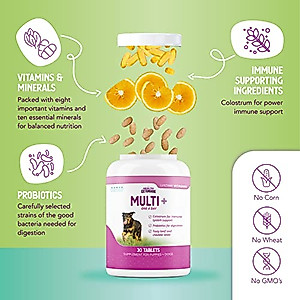 Health Extension Lifetime Multivitamin and Minerals for Dogs & Puppies, Supplements for Immune System, Digestion, Joint Support, Coat & Skin, Contains Vitamin A, D, E, K, B12, 60 Tablets