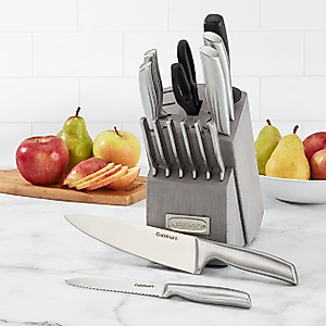 Cuisinart 15PC Ergonomic High-Carbon Stainless Steel Grey Block Set, C77SS-15PGJ