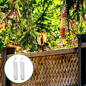 HANABASS Bird Toy Birds Feeder Bird Food Holder 2Pcs Stainless Steel Parrot Feeders Bird Feeding Devices Pet Feeding Supplies Backyard Feeding Supplies Stainless Steel Parrot Feeder Outdoor Toys