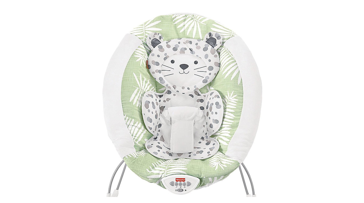 Fisher-Price Snow Leopard Bouncer - Soothing Baby Seat & Vibrations