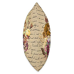 Alice Accessories Alice in Wonderland Floral Collage Throw Pillow, 18x18, Multicolor