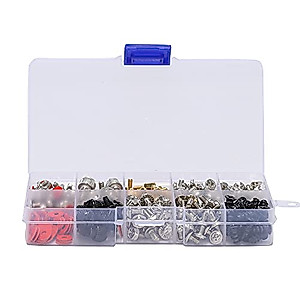 YHJIC 360PCS Personal Computer Screw,Pc Case Screws, Standoffs for Hard Drive Pc Case Fan Graphic