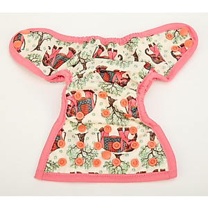 3 Newborn Baby Diaper Covers Nappies 8lbs-11lbs for Girls (Elephant Tree)