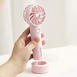 Minihead Fan Pro (Pink) - Mini Handheld Fan, 24-Hour Battery, lightweight 0.22lbs(99g), Pocket-Sized, Strong Airflow, Must-Have Item For Summer, Turbo Mode + 3 Wind Settings