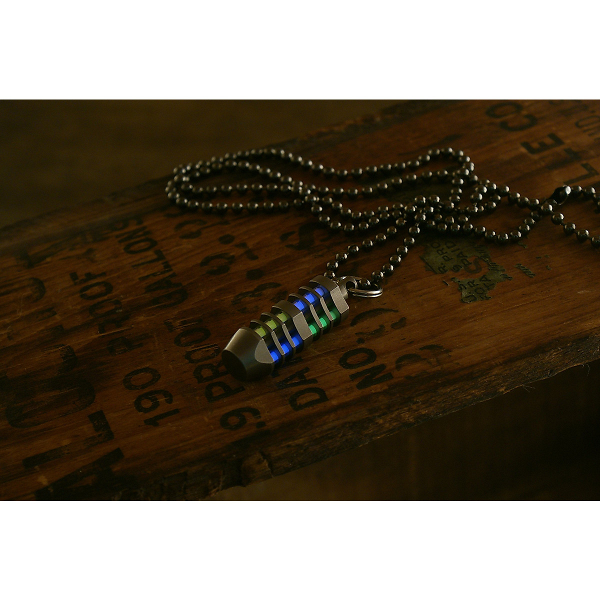 TEC-T3-6X Titanium Isotope Triode Fob - Titanium Tritium Vial Lantern - 3mm x 23mm - 3mm x 11mm - Camping Accessories - Gifts for Men - Keychain Accessories - Survival Gear - Outdoor Toys - Cool Stuff