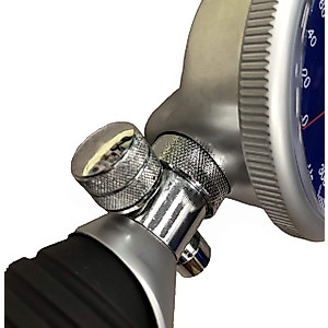 LINE2design Manual BP Cuff Kit 5 Infant Child Adult Large Adult & Thigh - EMS Deluxe Aneroid Sphygmomanometer Blood Pressure Monitor Set + Stethoscope with Carrying Case – Red