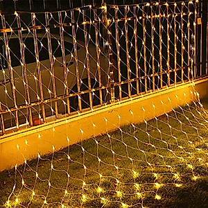Dazzle Bright 40FT 200 Count Christmas Mini String Lights + 360 LED 12FT x 5 FT Christmas Net Lights