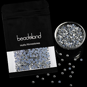 Beadsland Hotfix Rhinestones, 1440pcs Flatback Crystal Rhinestones for Crafts Clothes DIY Decoration, Crystal, SS20, 4.6-4.8mm