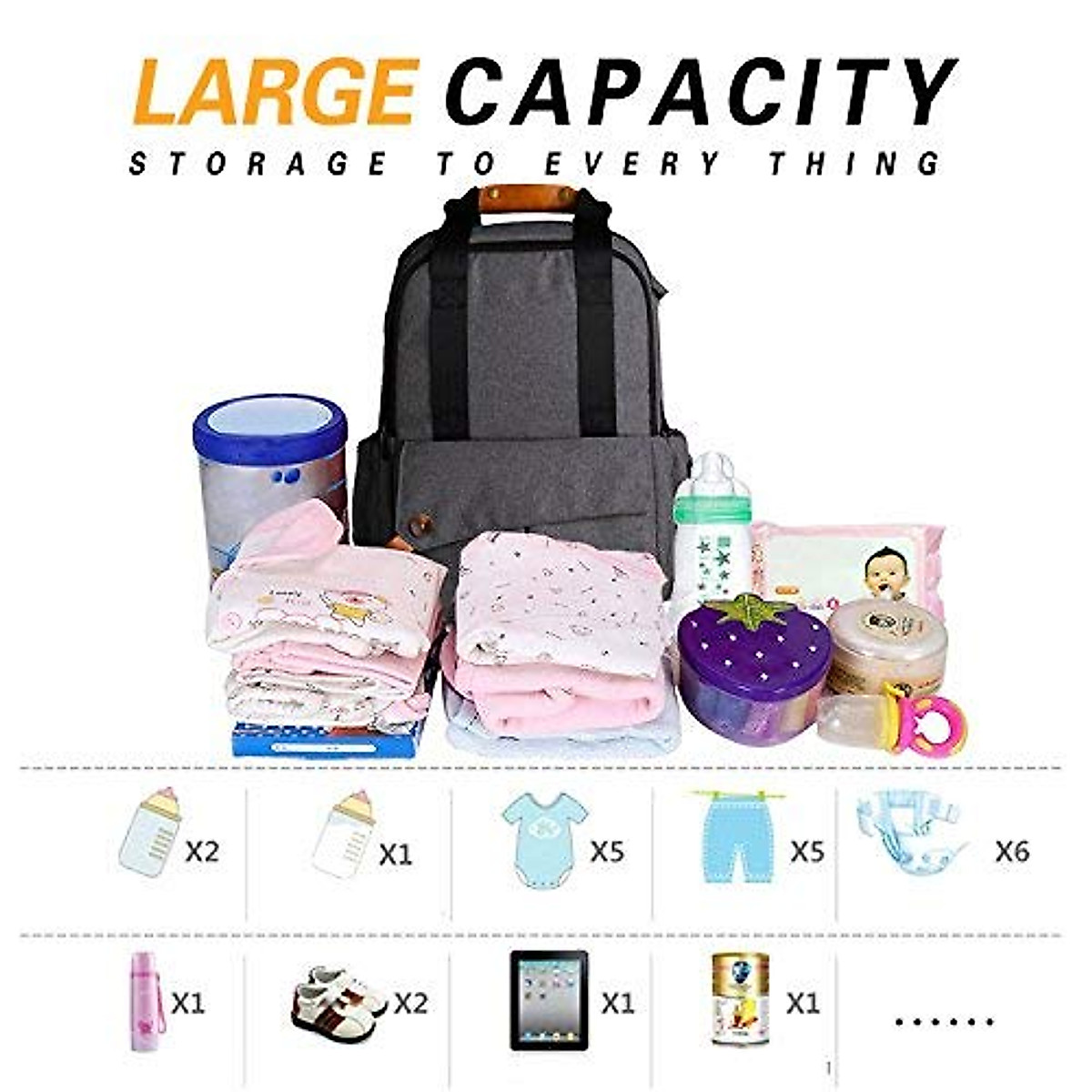 Ferlin Backpack Diaper Bag