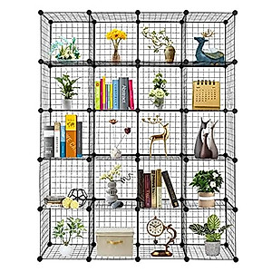 20-Cube Organizer Cube Storage Shelves Steel Organizer Bookcase