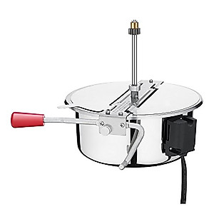 Countertop Movie Night Popcorn Popper Machine-Makes Approx. 3 Gallons Per Batch- by Superior Popcorn Company- (8 oz., Red)